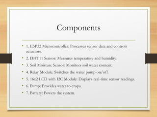 IoT_Based_Crop_Management_System for agriculture | PPTX
