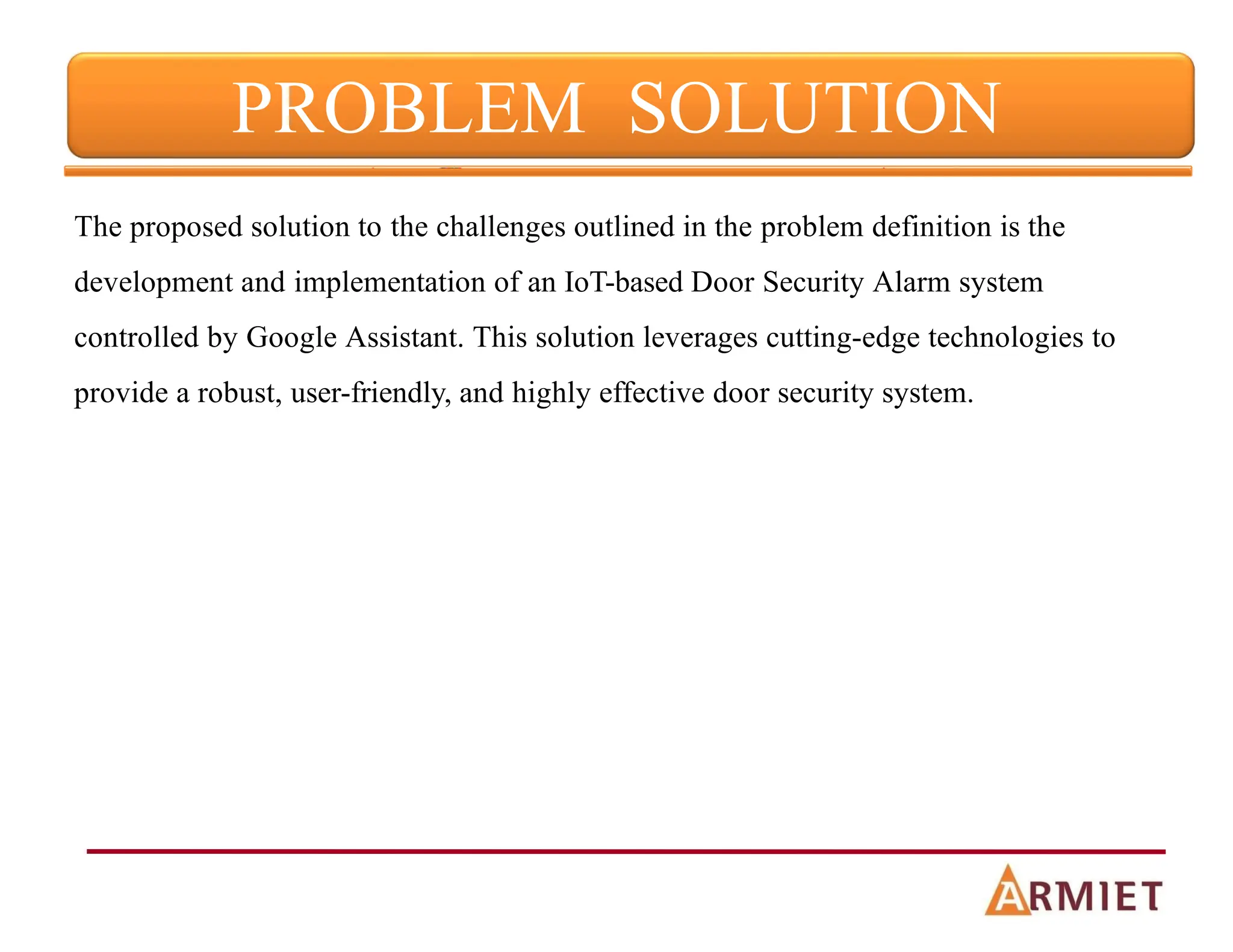 Iot Based Door Security Alarm Using Arduinopptx Home Security Home And Garden