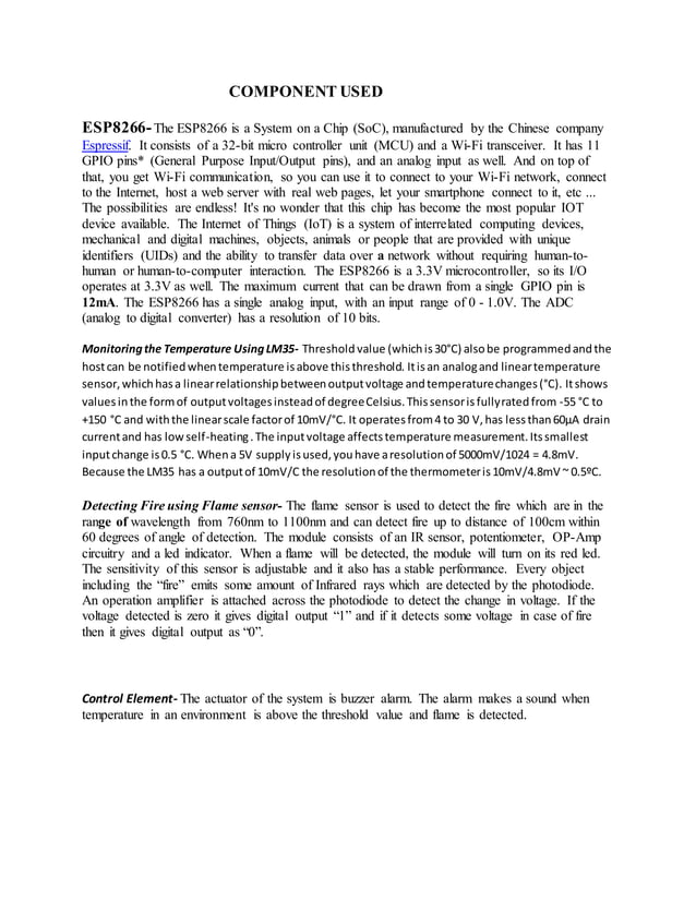 Iot Based Fire Alarm System Pdf