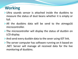 Iot based garbage monitoring system | PPTX