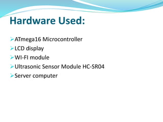 Iot based garbage monitoring system | PPTX