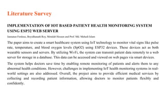 iot based healthcare system in automation | PPTX