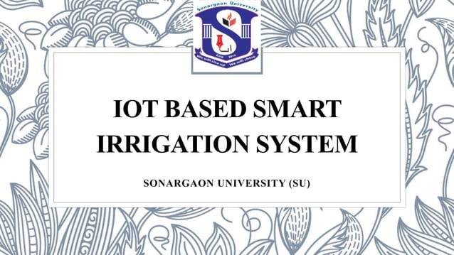 IOT based irrigation system | PPTX