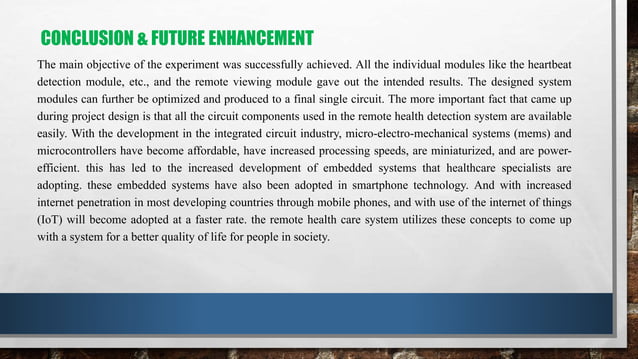 Iot Based Patient Health Monitoring Systempptx Computer Peripherals Computing