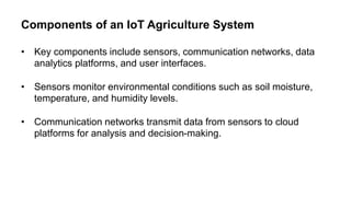 Iot Based Project On Smart Agriculture and it's application | PPT