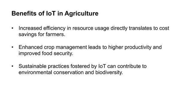 Iot Based Project On Smart Agriculture and it's application | PPT