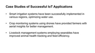 Iot Based Project On Smart Agriculture and it's application | PPT