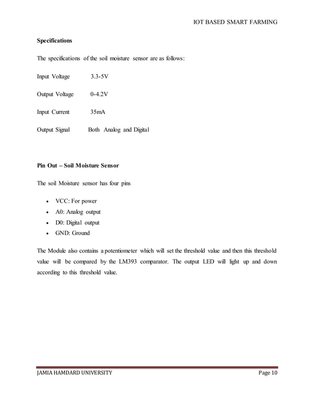 Iot based smart farming | DOCX