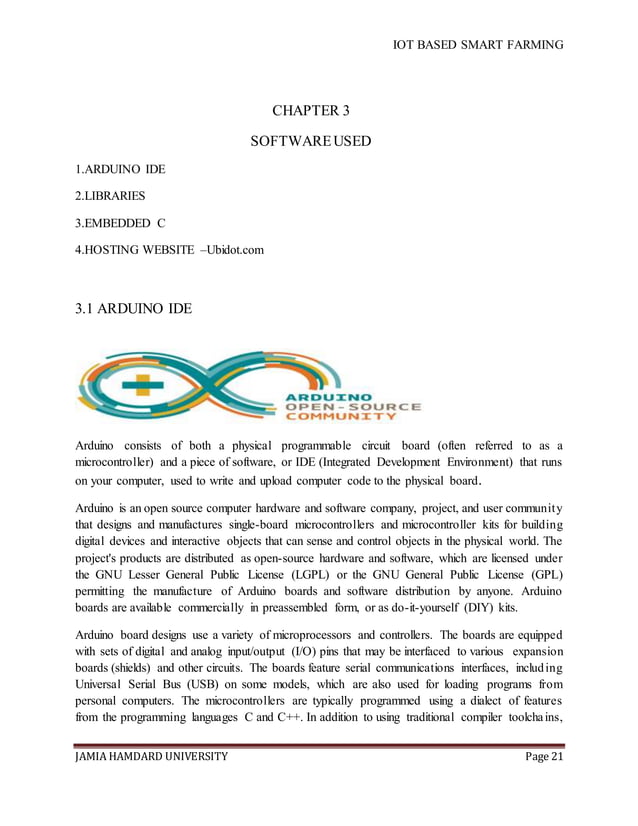 Iot based smart farming | DOCX