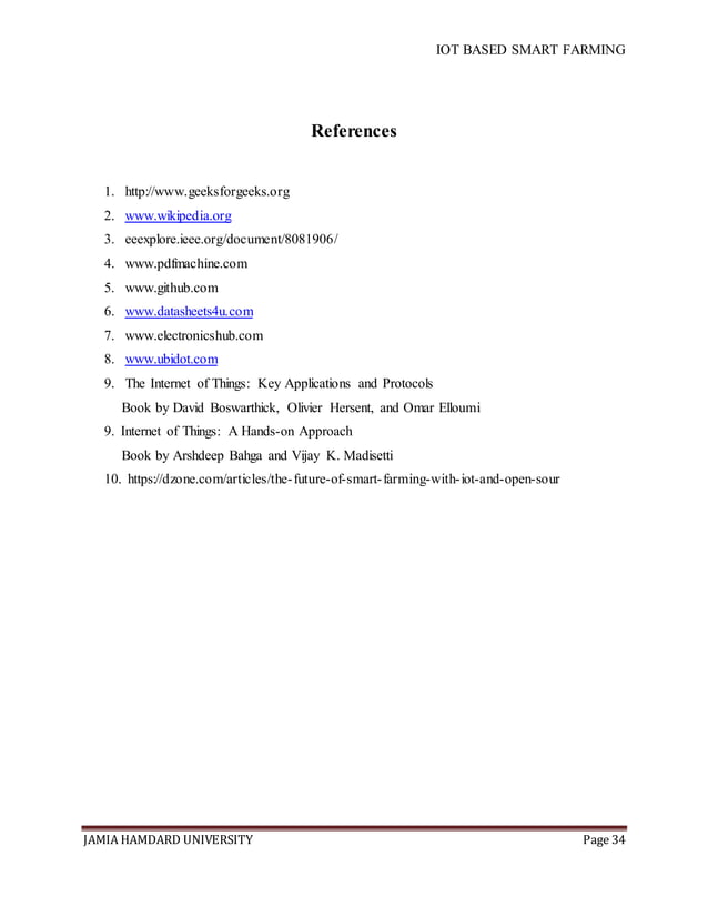 Iot based smart farming | DOCX