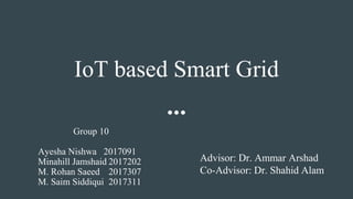 IoT based smart grid FYP for students | PPTX