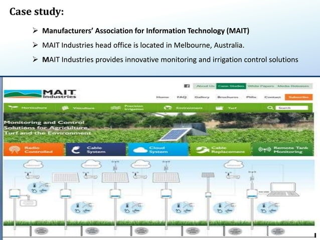 Iot based smart irrigation system | PPTX | Internet | Computing