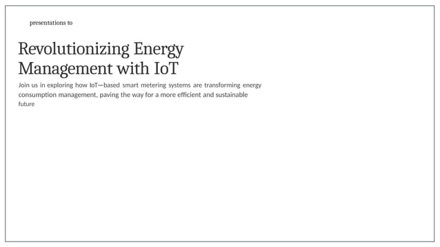 Iot Based Smart Metering System Analysis Ai Ppt Pptx
