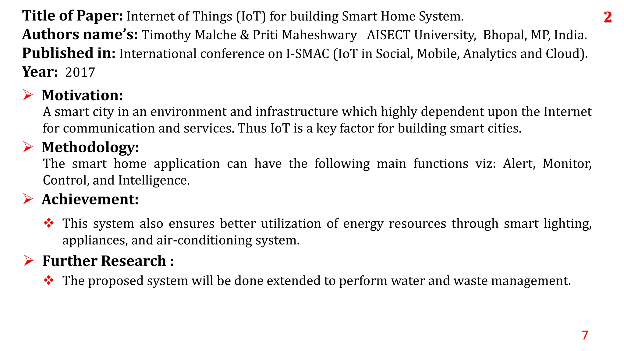 Internet of Things (IoT) Based Smart Security & Home Automation System ... Internet of Things (IoT) Based Smart Security & Home Automation System ...