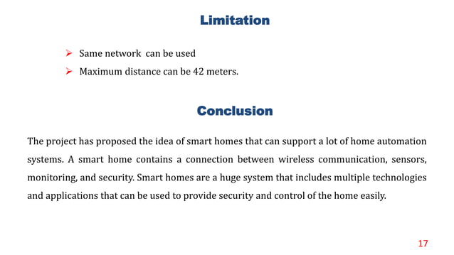 Internet of Things (IoT) Based Smart Security & Home Automation System. | PPTX | Home Security ...
