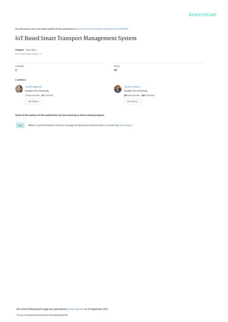 Iot based smart transport management system | PDF | Internet | Computing