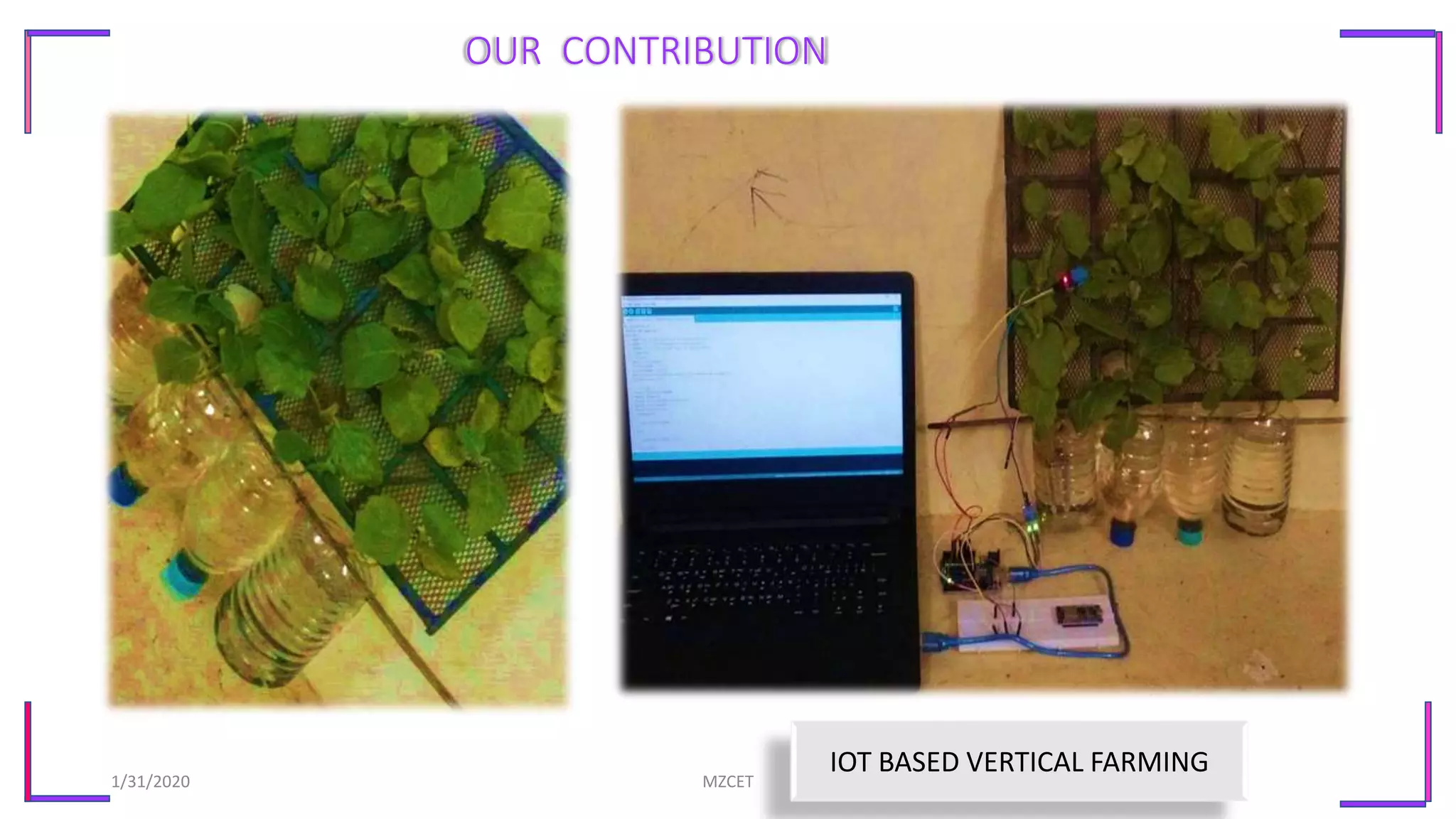 Iot based vertical farming | PPTX