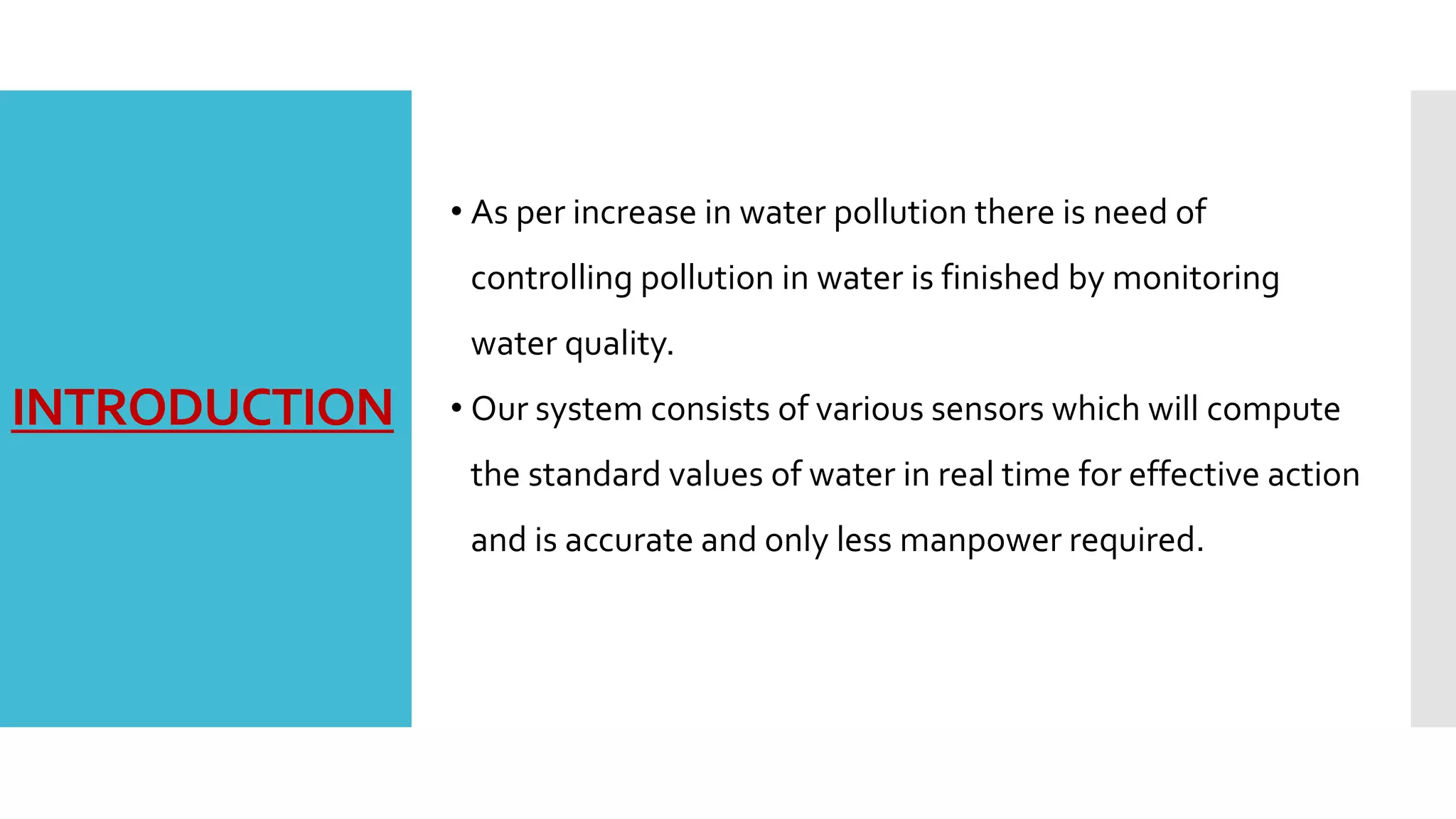 Iot based water quality monitoring system | PPTX