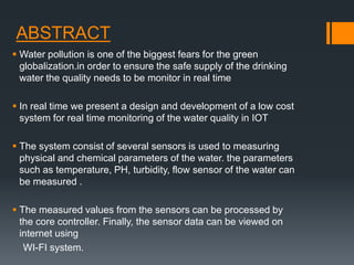 IOT BASED WATER QUALITY MONITORING SYSTEM USING RASPBERRY.pptx