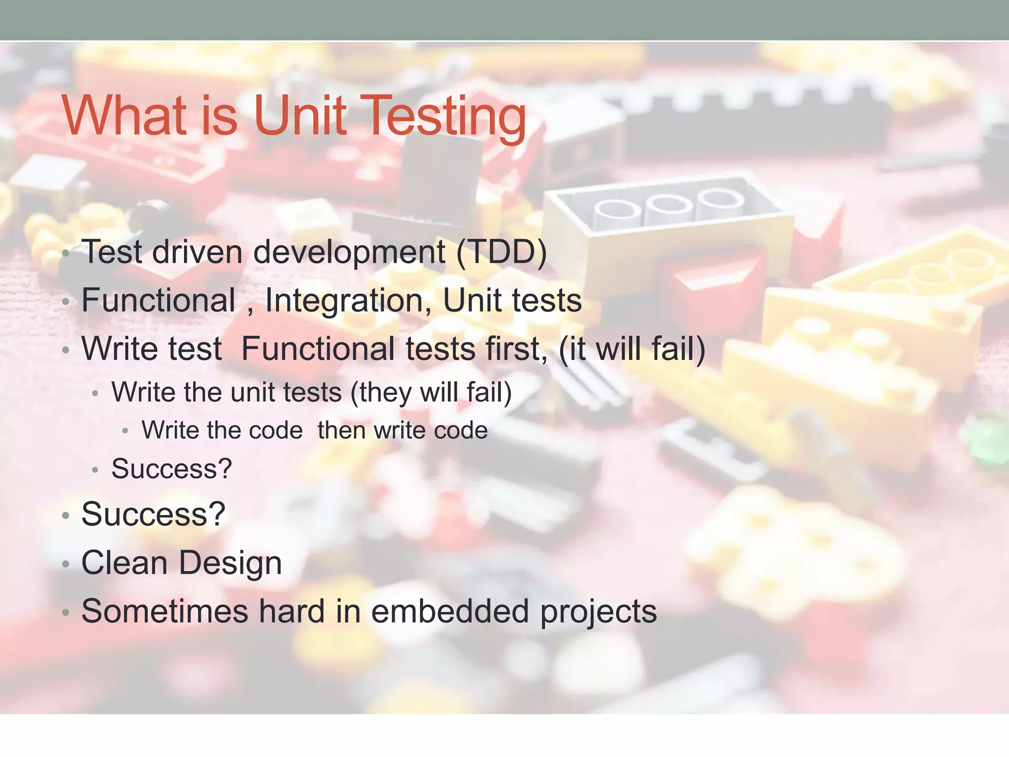 IoT Best Practices: Unit Testing | PPTX