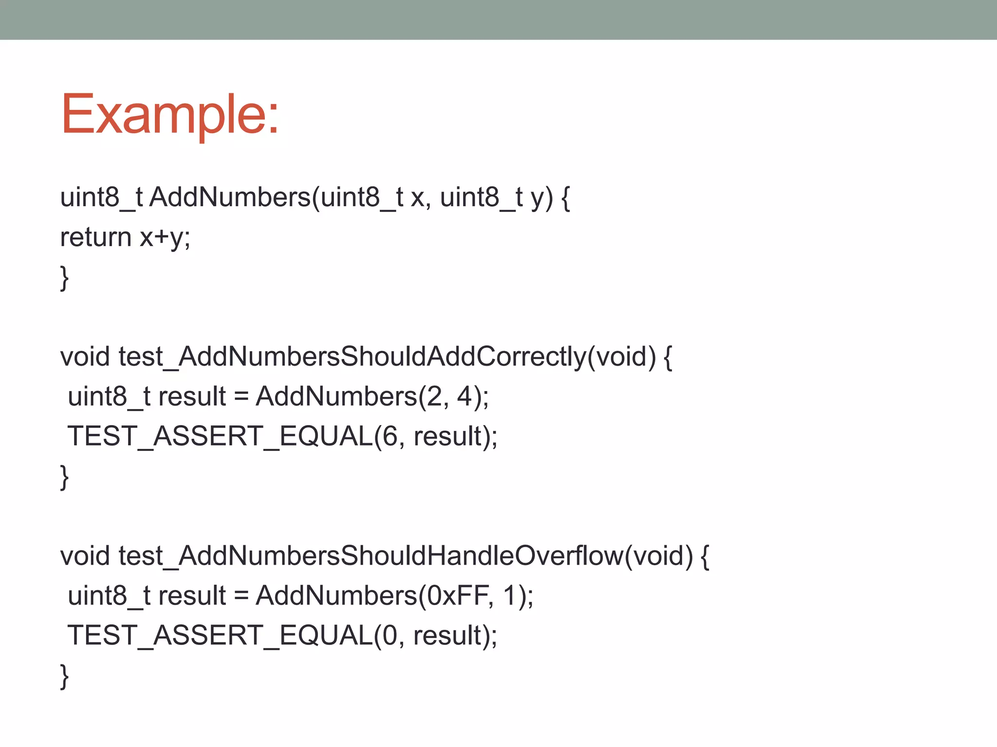 IoT Best Practices: Unit Testing | PPTX