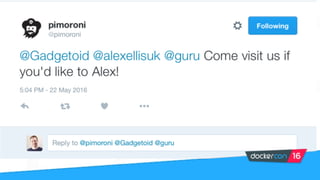 IoT: Docker and Raspberry Pi for CamJam | PPT