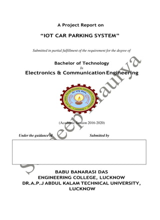Iot car parking system | PDF
