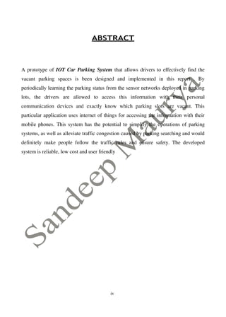 Iot car parking system | PDF