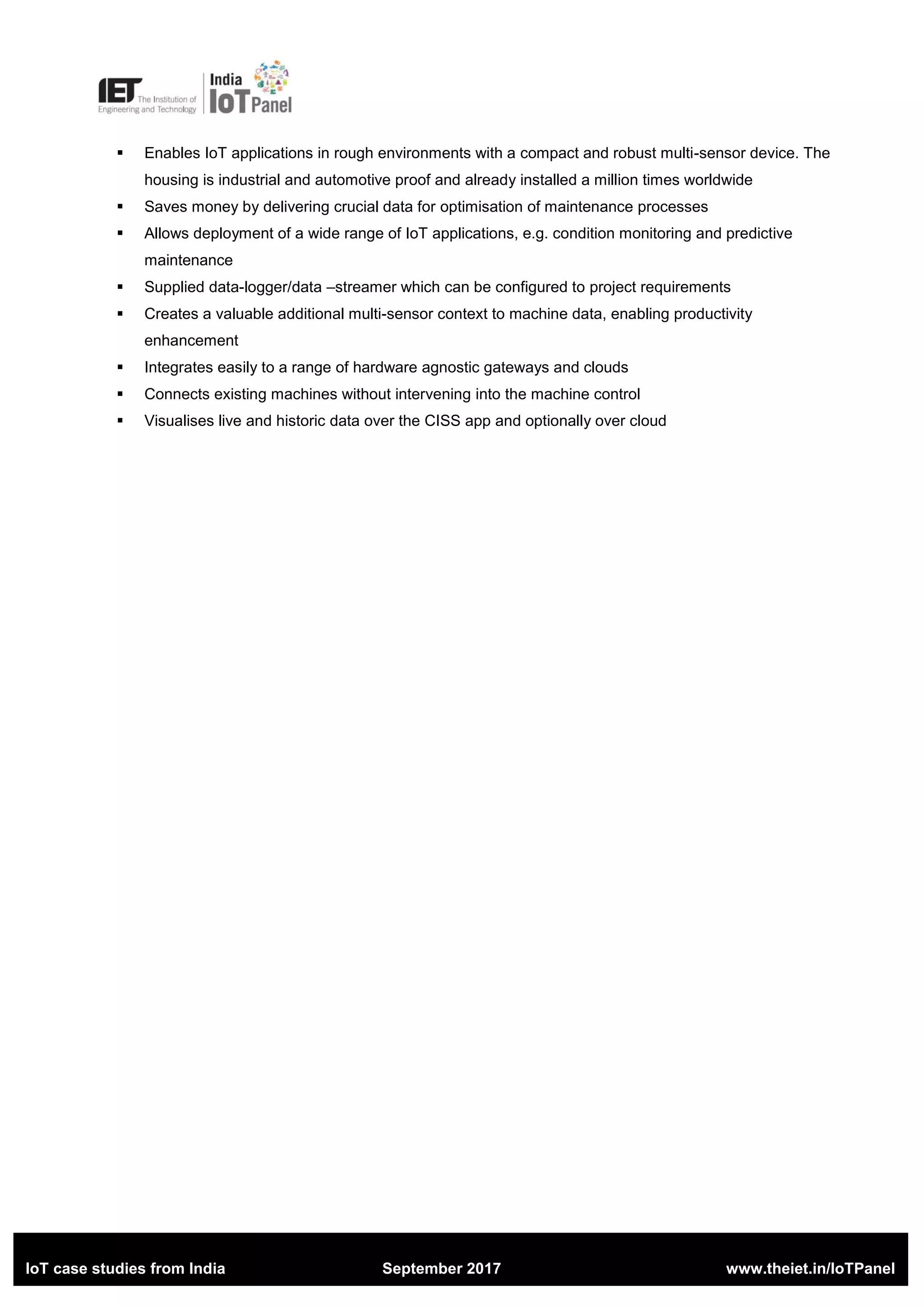 IoT case studies from india | PDF