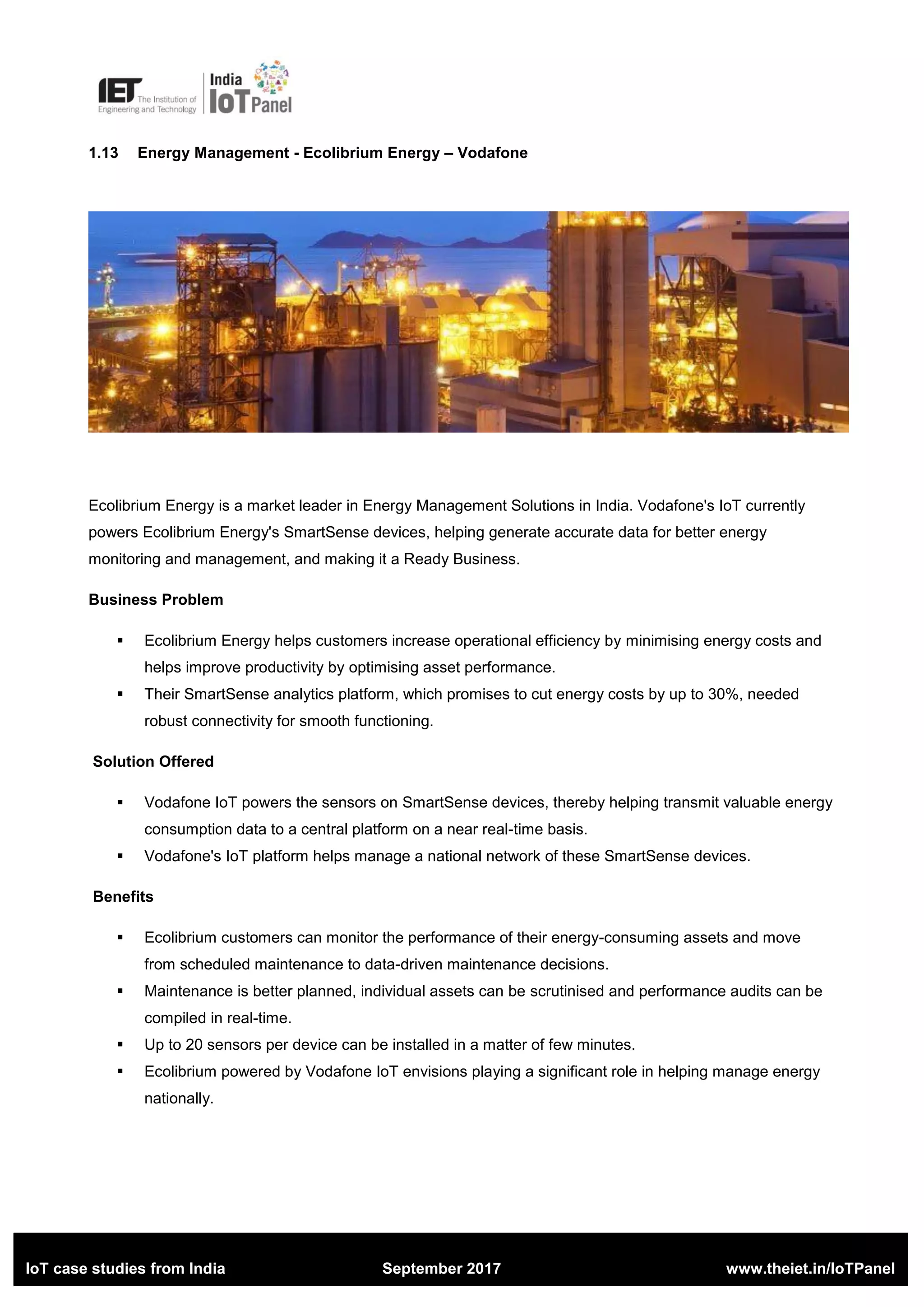 IoT case studies from india | PDF