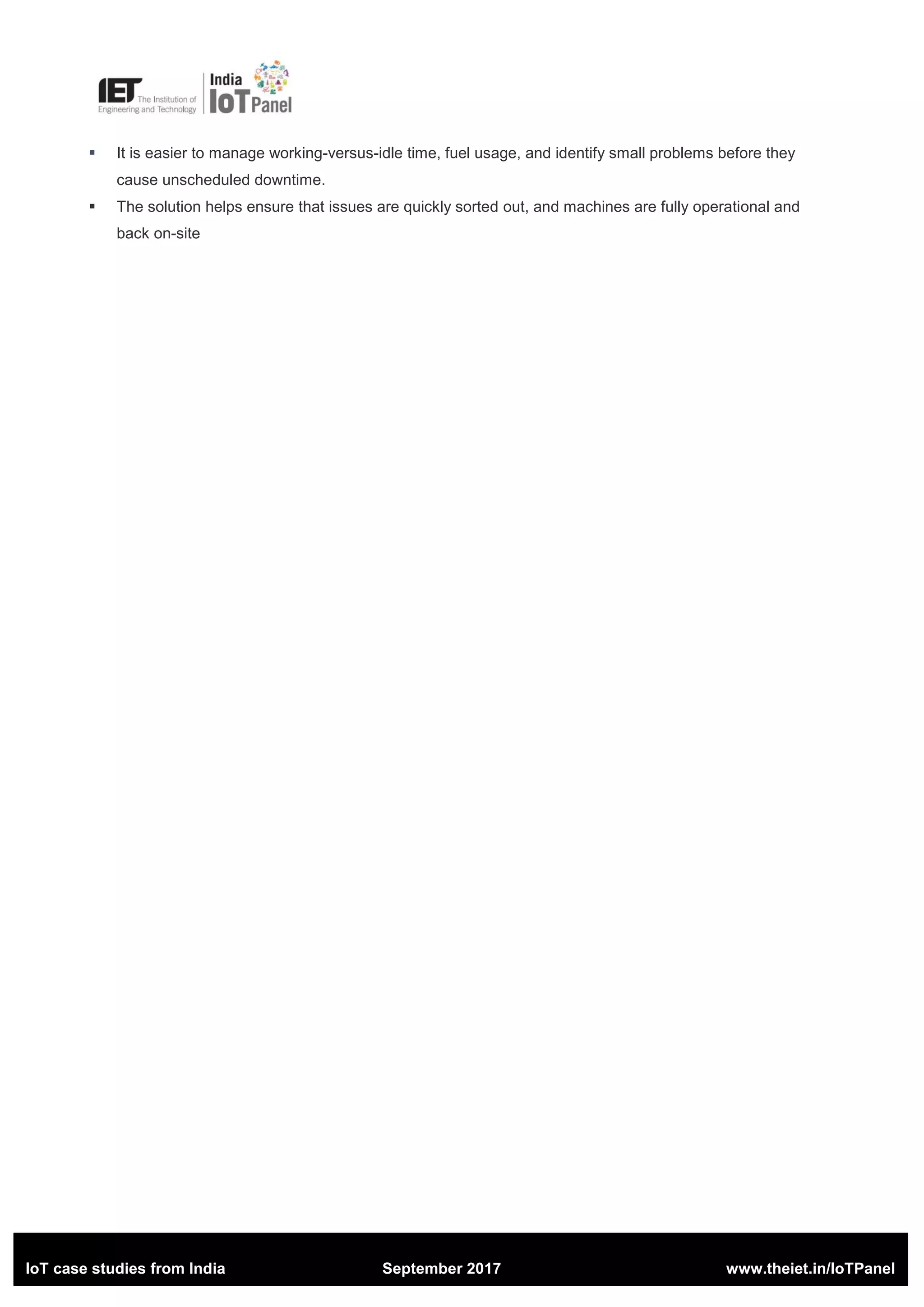 IoT case studies from india | PDF