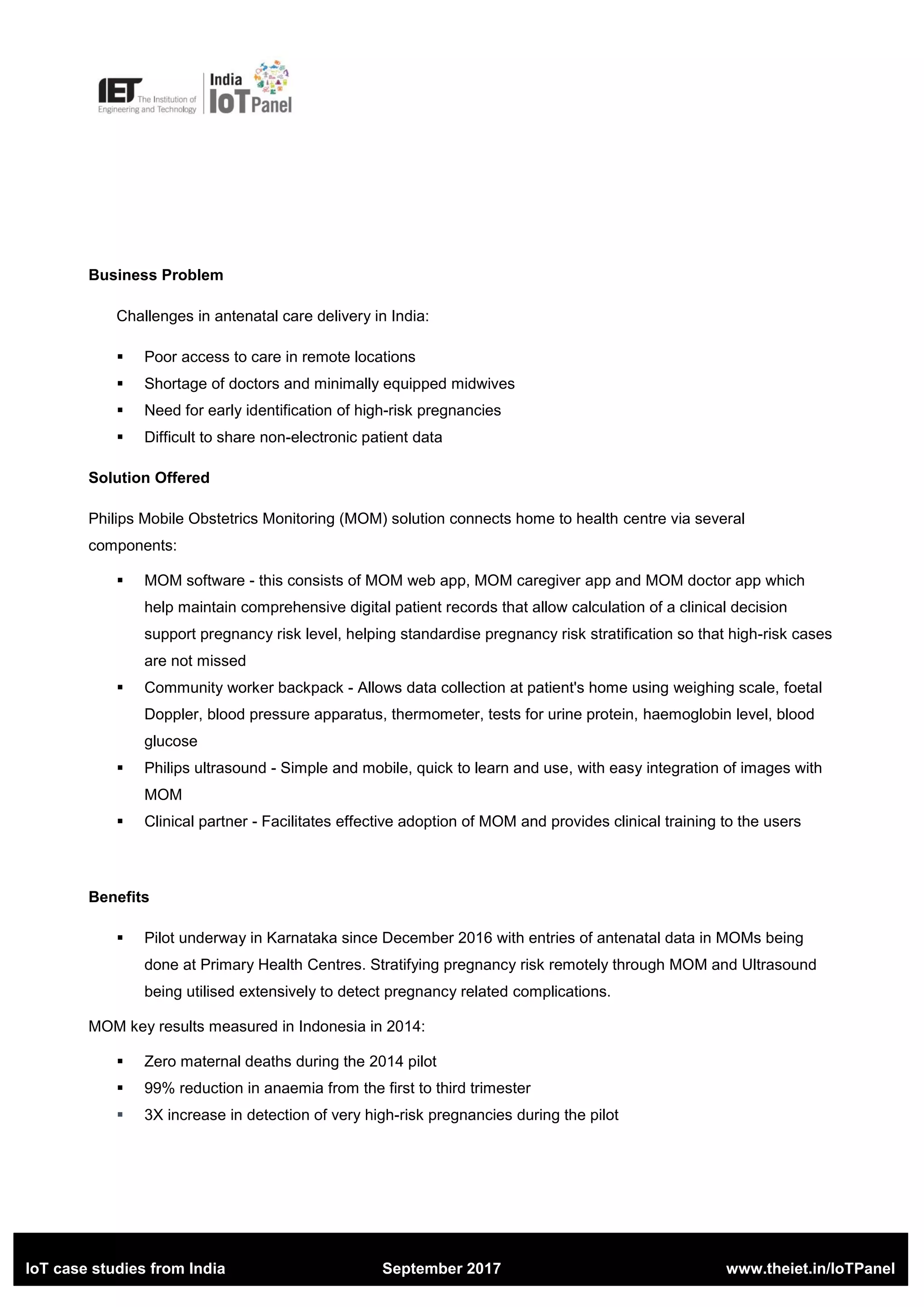 IoT case studies from india | PDF