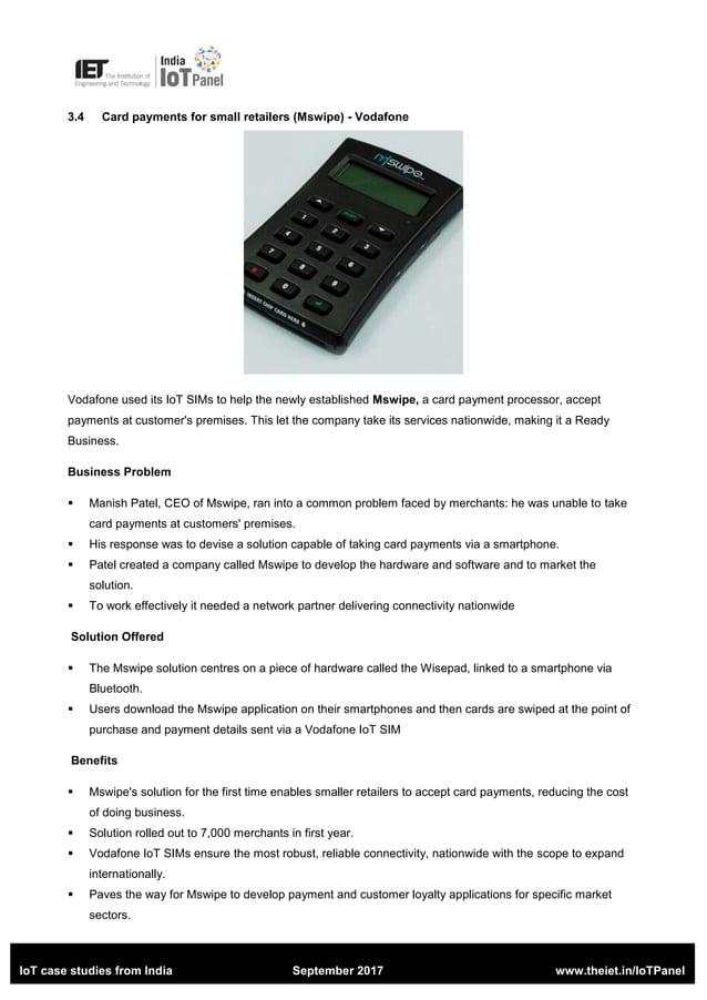 IoT case studies from india | PDF