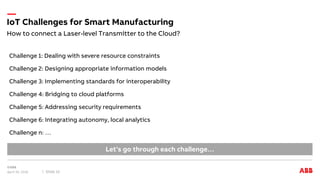 IoT challenges for Smart Manufacturing | PPT