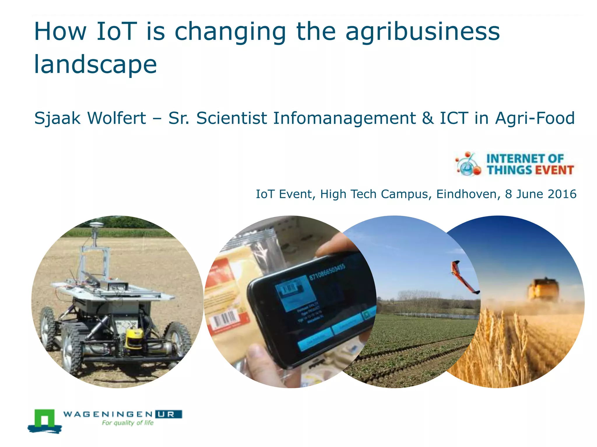 How IoT is changing the agribusiness landscape | PPT