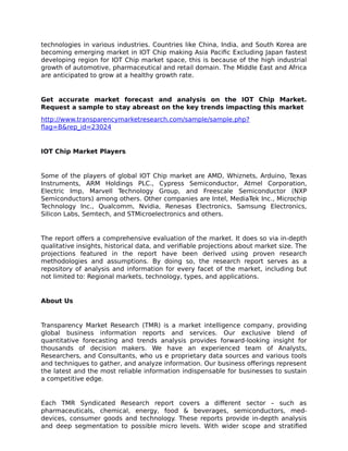 Iot chip market | PDF