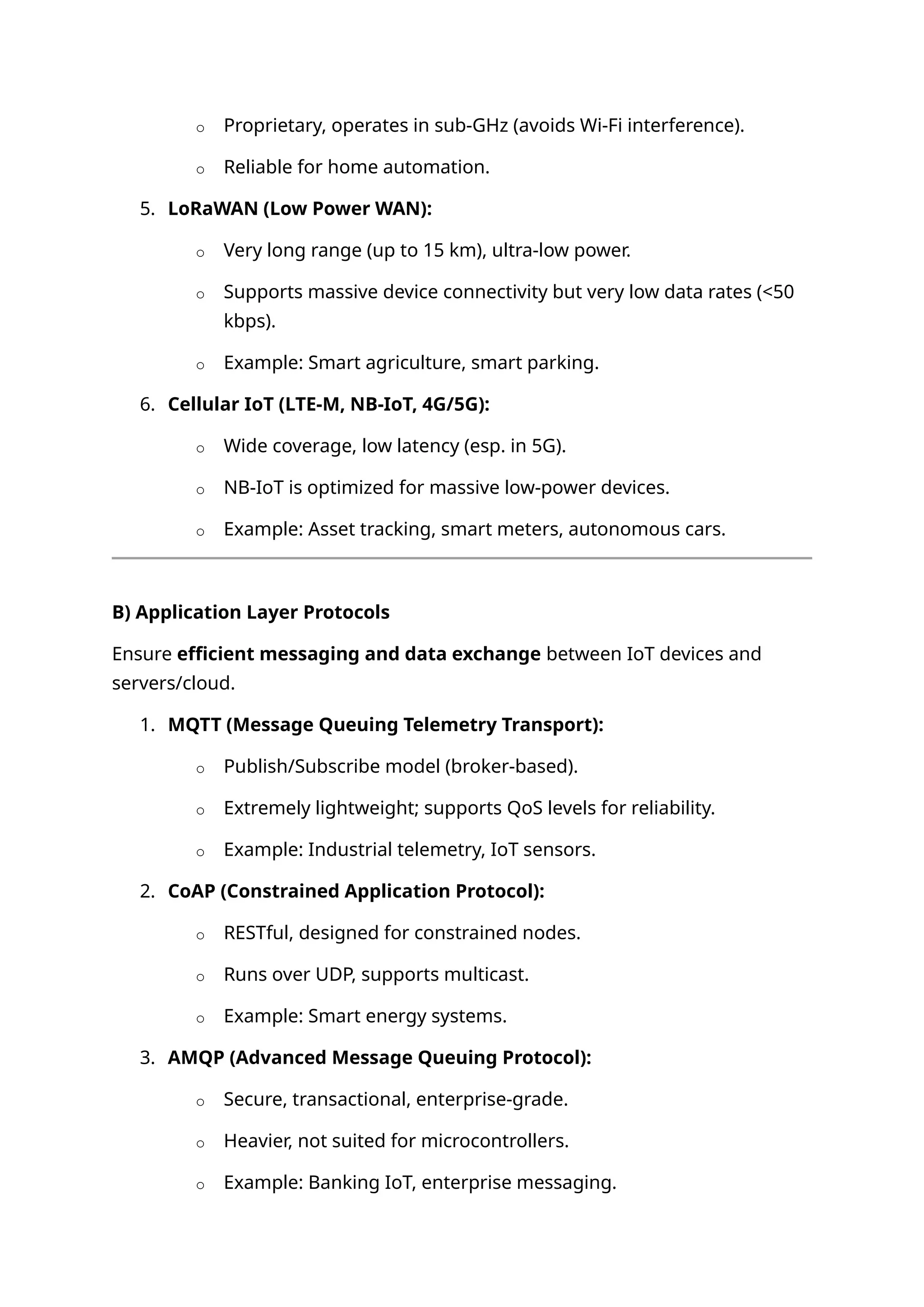 Iot Communication Protocols A For Communication Layers Docx