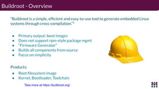 IoT: Contrasting Yocto/Buildroot to binary OSes | PPT