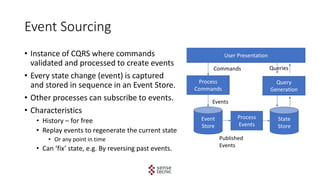 CQRS and Event Sourcing for IoT applications | PPTX