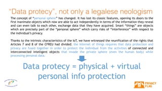 Internet of Things: data protecy and 3d privacy | PPT