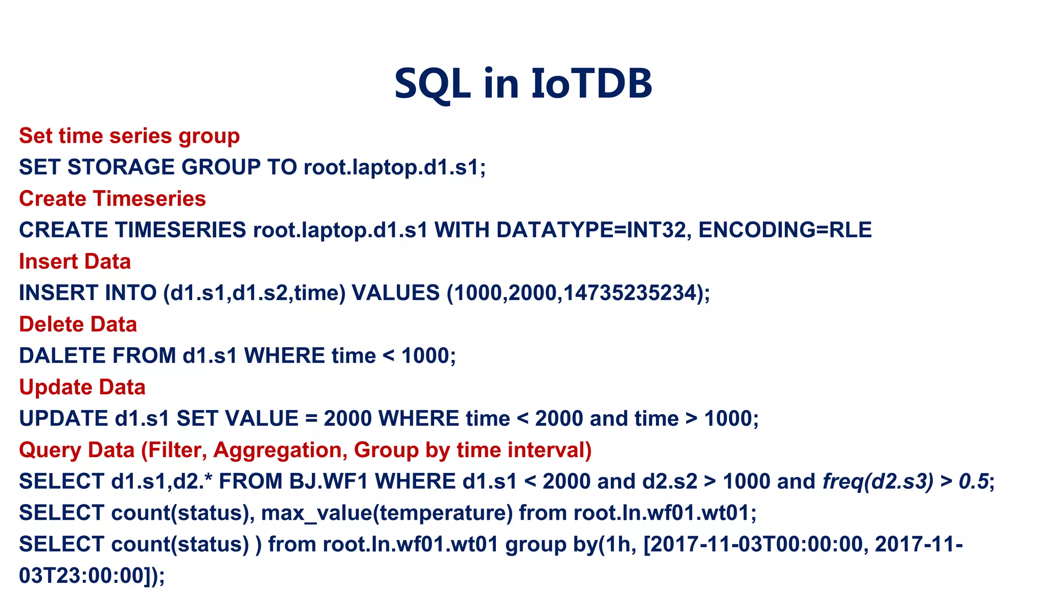 Apache IOTDB: a Time Series Database for Industrial IoT | PPTX
