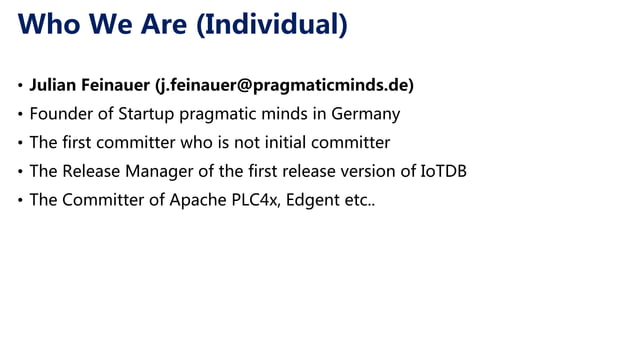 Apache IOTDB: a Time Series Database for Industrial IoT | PPTX | Databases | Computer Software ...