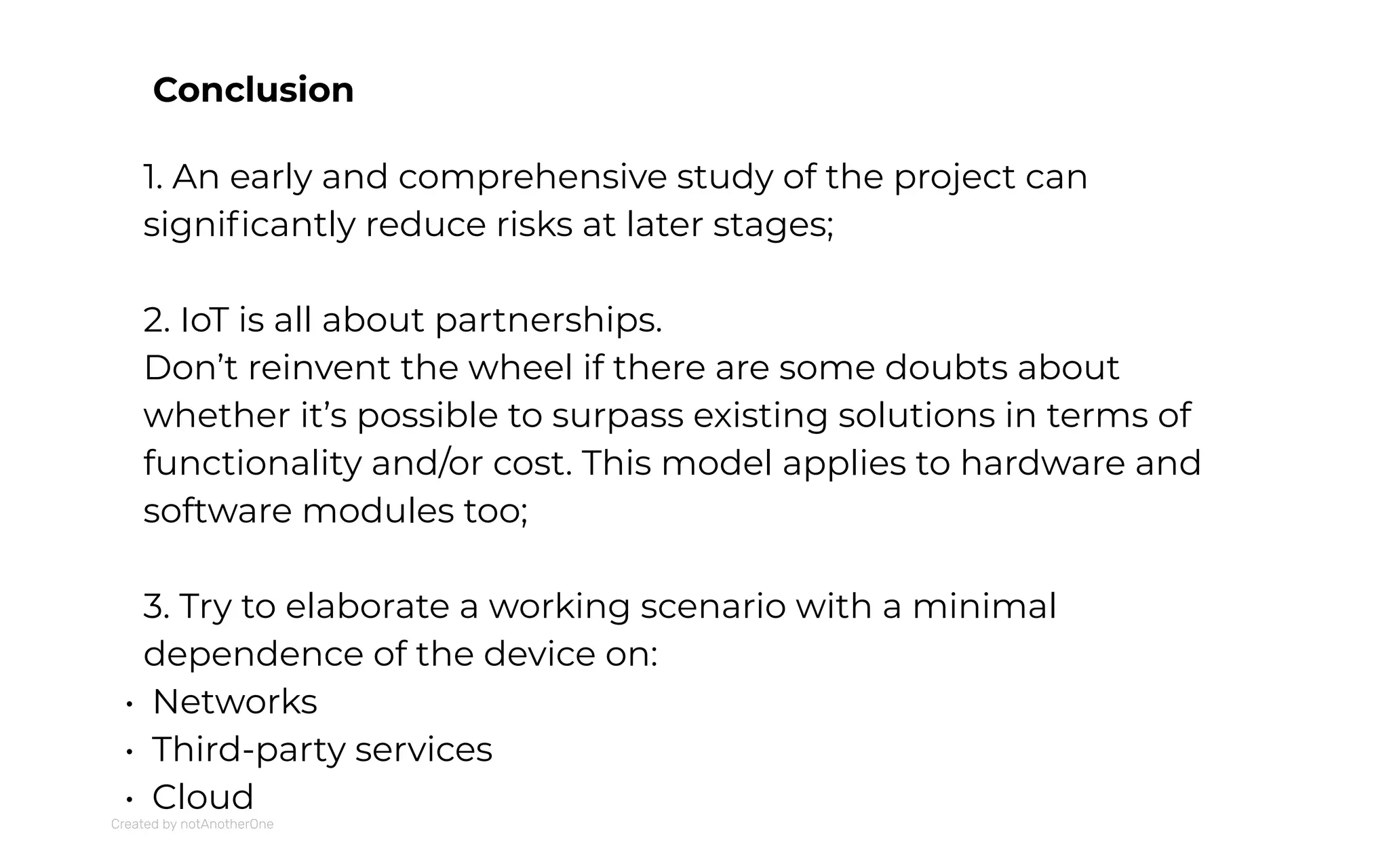 Decision Matrix for IoT Product Development | PPT