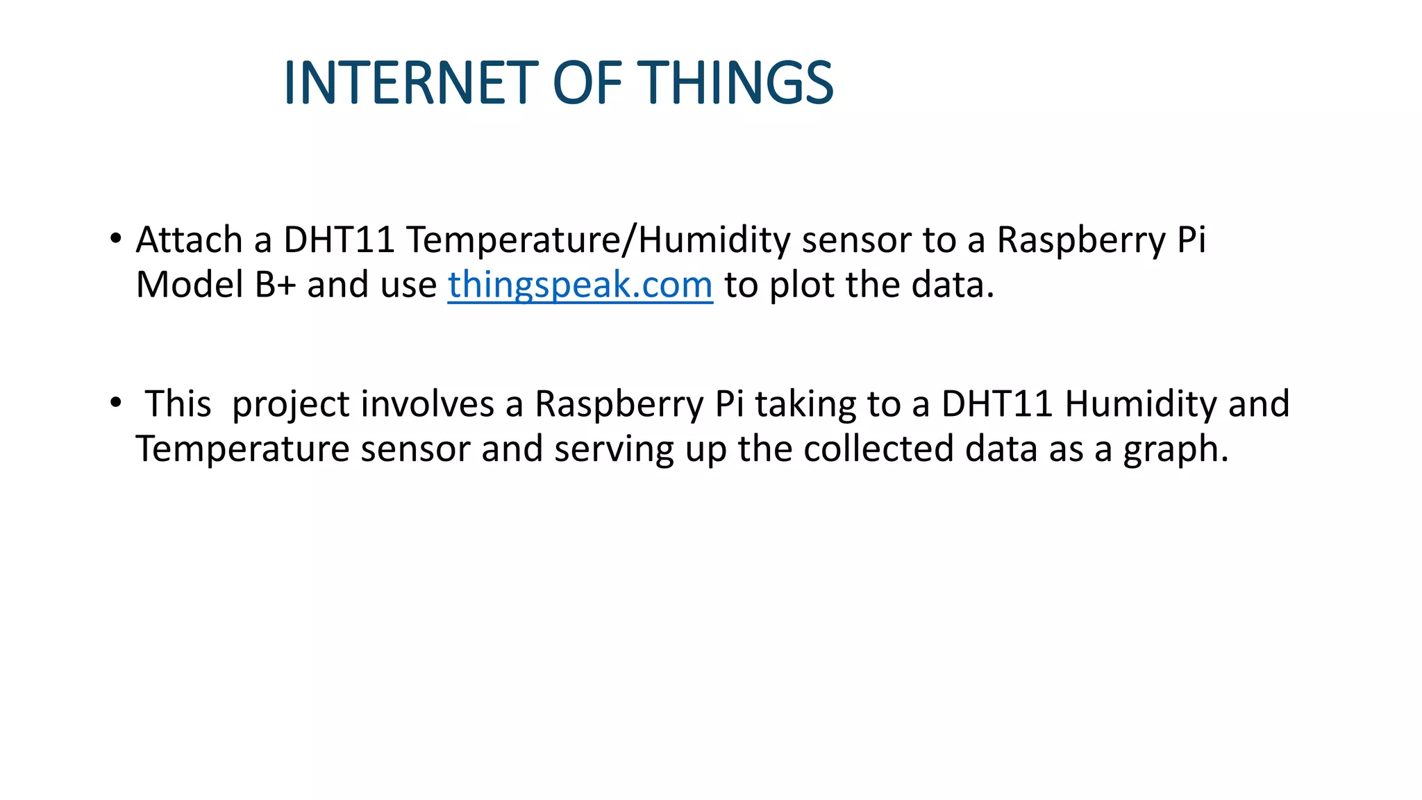 Internet of Things using Raspberry pi | PPTX