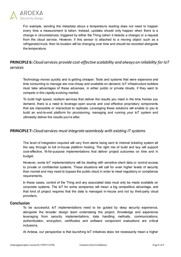 IoT Design Principles | DOCX