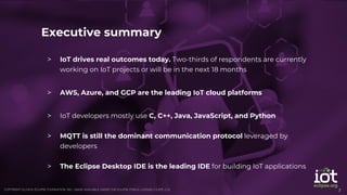 IoT Developer Survey 2019 Report | PDF