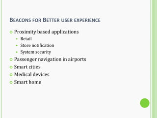 iOT - Developing beacons | PPT