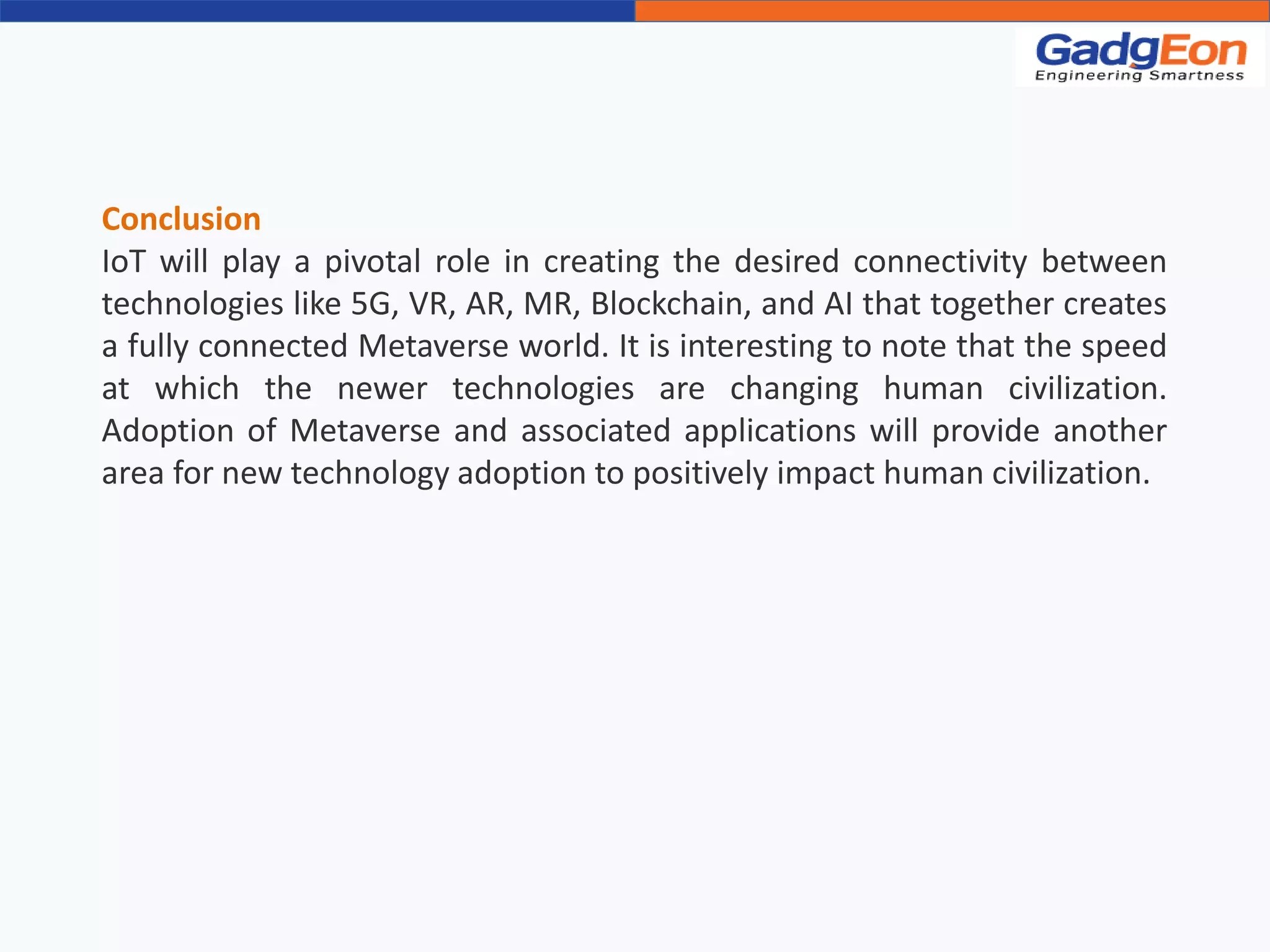 IoT Devices and Metaverse - An Overview | PPTX