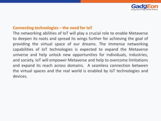 IoT Devices and Metaverse - An Overview | PPT