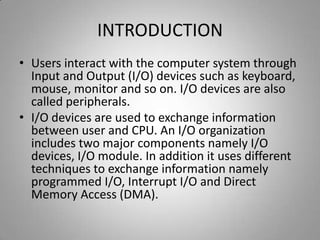 Io techniques & its types | PPTX